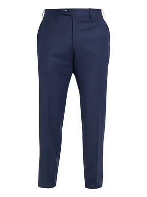 Kiton Kiton Stretch Flannel Trousers Blu