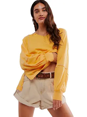 Free People Wish I Knew Tee Marigold