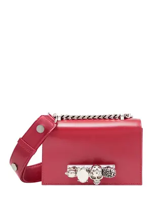 Alexander McQueen Leather Jewelled Satchel Bag Multi