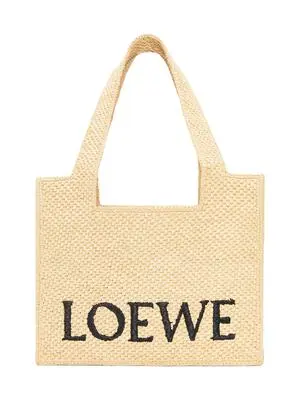 Loewe Font Tote Bag - Beige