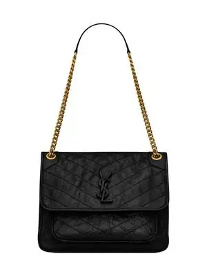 Saint Laurent Niki Shoulder Bag - Black