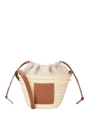 Loewe X Paula's Ibiza Woven Bucket Bag - Beige