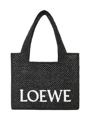 Loewe X Paula's Ibiza Font Medium Tote Bag - Black