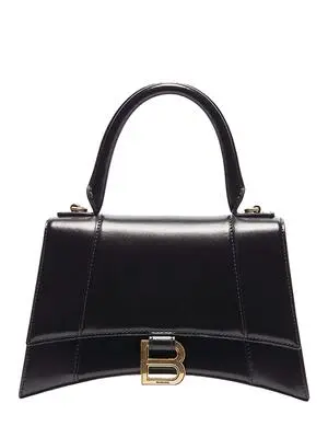 Balenciaga Small Hourglass Top-handle Bag - Black