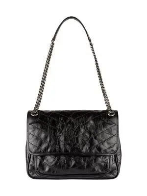 Saint Laurent Niki Shoulder Bag - Black
