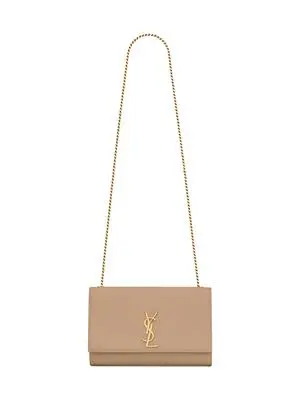 Saint Laurent Medium Kate Cross-body Bag - Beige