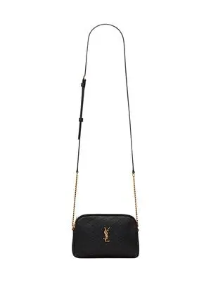 Saint Laurent Lambskin Cross-body Pouch - Black