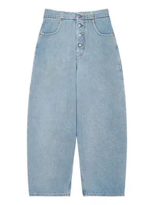 MAISON MARGIELA Mid-rise Cropped Jeans - Blue