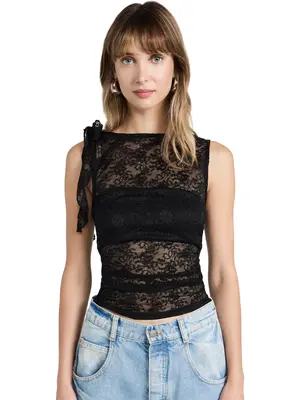 Lioness Lioness Rendezvous Lace Top Onyx