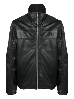 GMBH High-neck Zip-up Jacket - Black