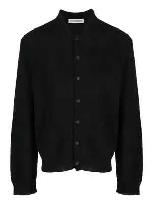Our Legacy Alpaca-blend Knitted Cardigan - Black