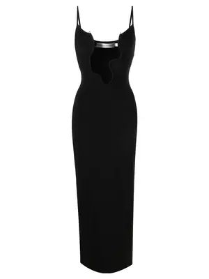 Christopher Esber Salacia Plunge Maxi Dress - Black