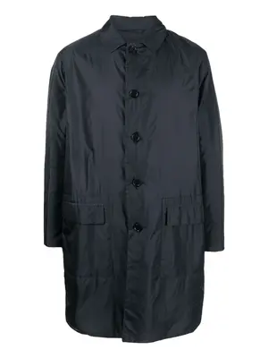 Aspesi Padded Long Coat - Blue