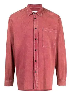 President's Long-sleeve Cotton Shirt - Red