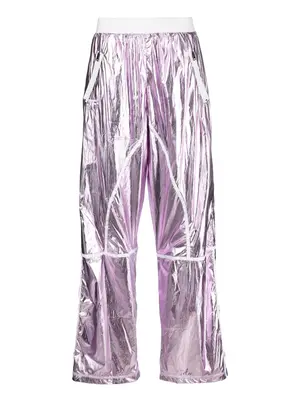 TOM FORD Laminated Track Pants - Purple