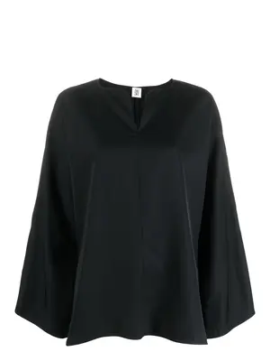BY MALENE BIRGER Slit-sleeve Blouse - Black