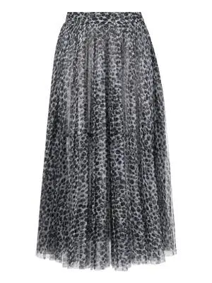 PHILOSOPHY DI LORENZO SERAFINI Philosophy Di Lorenzo Serafini Animal Print Pleated Midi Skirt