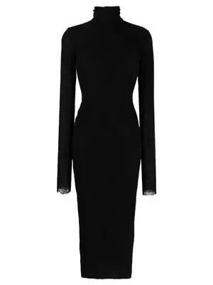 Philosophy Di Lorenzo Serafini Chantilly Lace Long Dress - Black