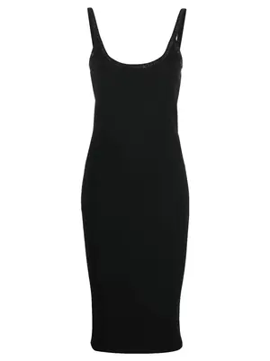 Alexander Wang Crystal-embellished Jersey Midi Dress - Black