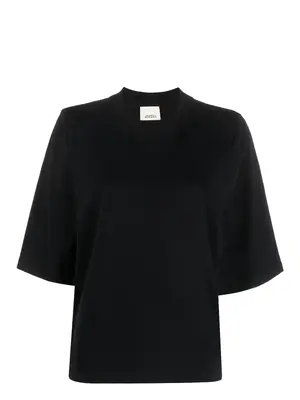 Isabel Marant Ben Organic-cotton T-shirt - Black