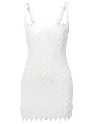 ATTICO Rue Open-Back Embellished Mini Dress