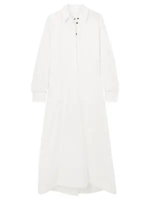 JIL SANDER Cotton-poplin Maxi Shirt Dress - White