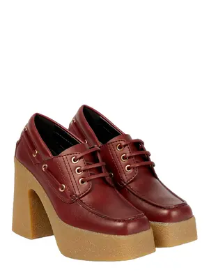 Stella McCartney Skyla Loafer Pumps - Red