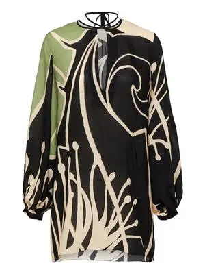 Johanna Ortiz Printed Silk Georgette Blouse - Multicoloured
