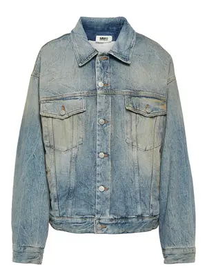 MAISON MARGIELA Padded Denim Trucker Jacket - Blue
