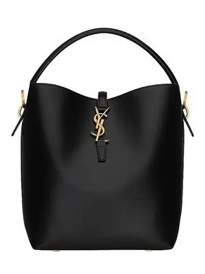 Saint Laurent Saint Laurent Le 37 Bucket Bag Black Shiny Leather/gold