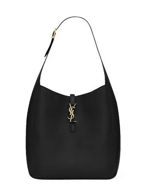 Saint Laurent Le 5 A 7 Shoulder Bag Black/gold Smooth Leather