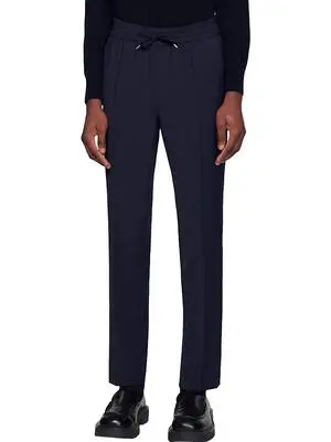 Sandro Alpha Drawstring Pants - Navy Blue