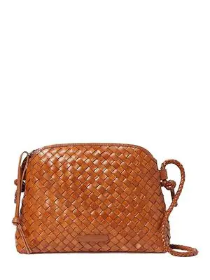 LOEFFLER RANDALL Mallory Woven Crossbody - Timber Brown