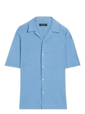 Rag & Bone Avery Linen And Cottonblend Shirt - Light Blue