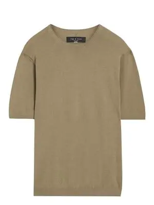 Rag & Bone Louis Cotton Tshirt - Army Green