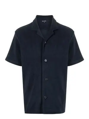 Paul Smith Towelling Short-sleeve Shirt - Blue