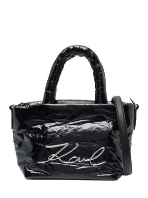 Karl Lagerfeld K/signature Logo-plaque Tote Bag - Black