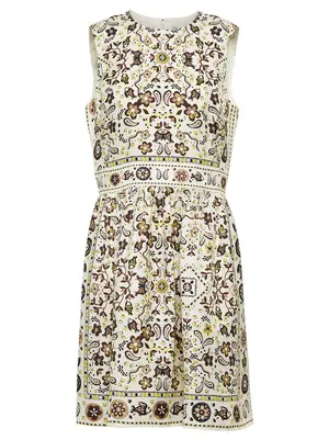 Tory Burch Tory Burch Printed Silk Minidress Multicoloured