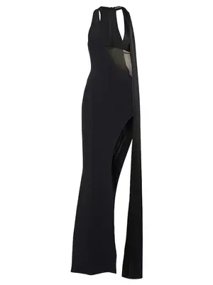 David Koma Cutout Gown - Black