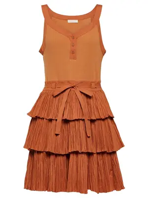 Ulla Johnson Tiered Minidress - Brown