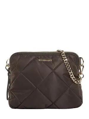 Mz Wallace Quilted Bowery Crossbody Bag - Magnet/light Gold