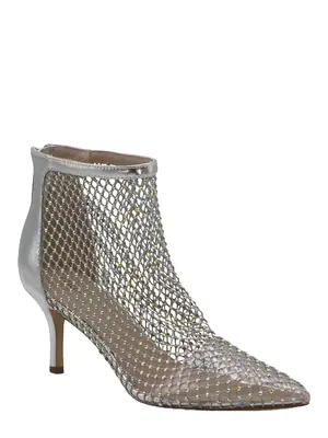 Charles By Charles David Charles By Charles David Rhinestone Mesh Bootie Silver