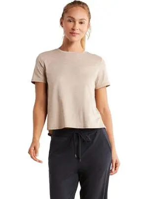 Zella Relaxed Tee - Tan Thread