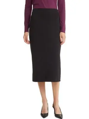 Nordstrom Midi Pencil Skirt Black