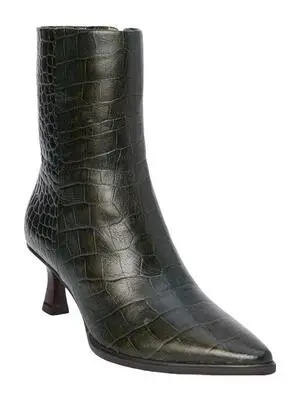 Matisse Gabbie Pointed Toe Bootie - Green Croc