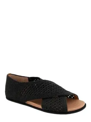 Gentle Souls By Kenneth Cole Laniey Sandal - Black Knit