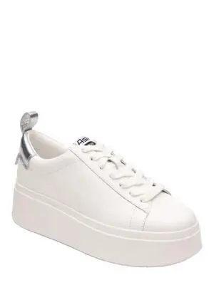 Ash Maya Platform Sneaker - White/ Silver