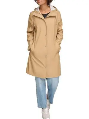 LEVI'S Levi's Water-Resistant Hooded Rain Jacket Tan