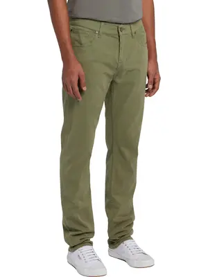 7 For All Mankind 7 For All Mankind Slimmy Luxe Performance Plus Slim Fit Pants Olive