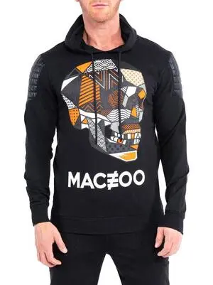 MACEOO Skull Hoodie - Black